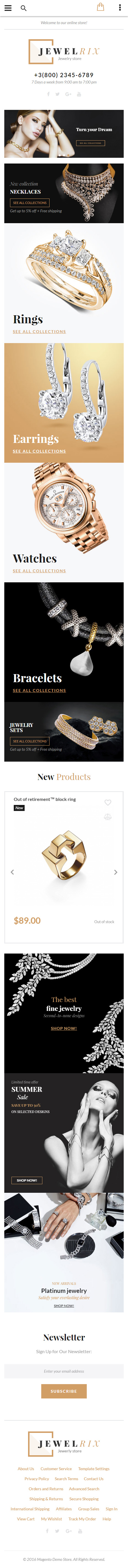 Jewelrix - Premium Responsive Jewelry Store Magento 2 Theme ...