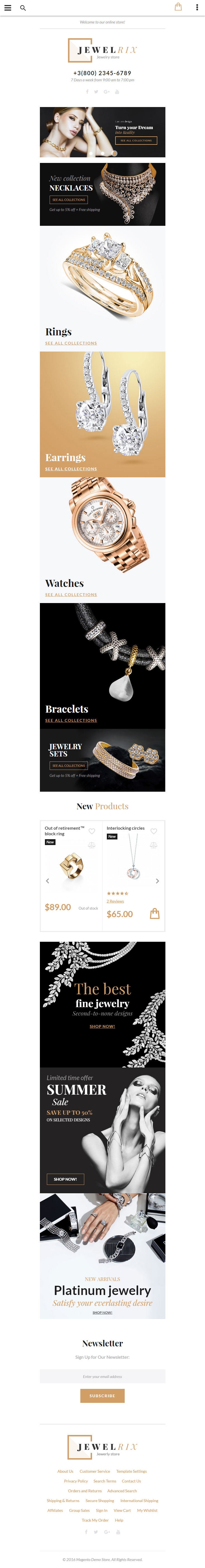 Jewelrix - Premium Responsive Jewelry Store Magento 2 Theme ...